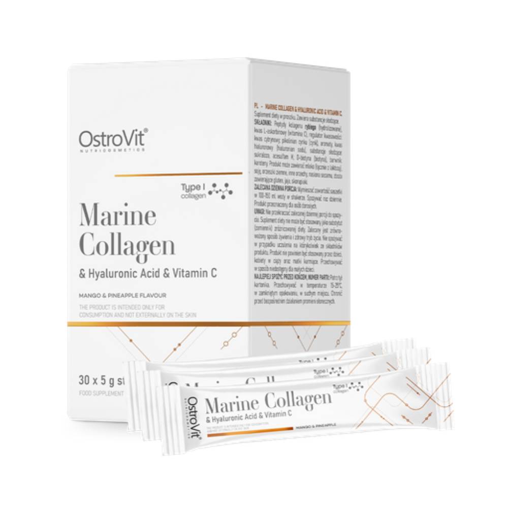 Colagen Marin + Acid Hialuronic + Vitamina C 30 plicuri, Ostrovit ...